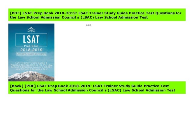 [PDF] LSAT Prep Book 2018-2019: LSAT Trainer Study Guide Practice Test ...