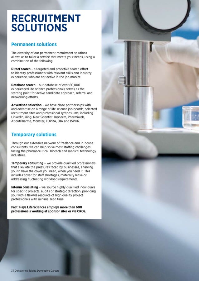 Hays Life Sciences Brochure | PDF | Europe Travel | Travel Locations