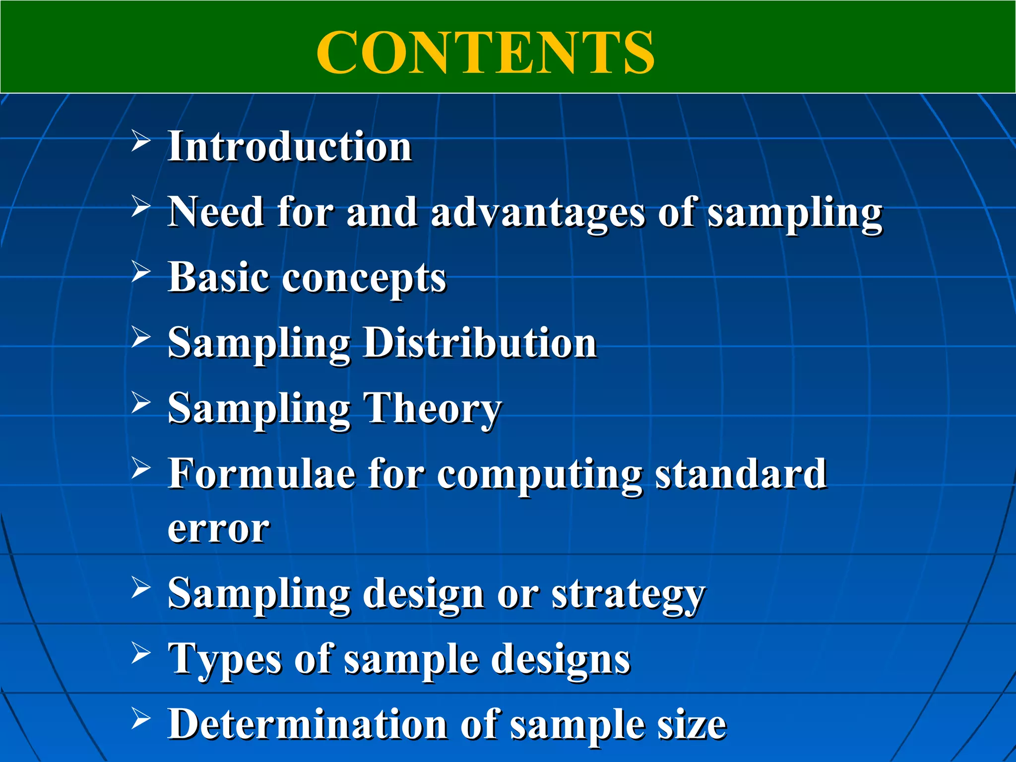 Sampling methods in medical research | PPT