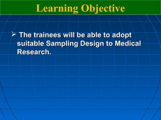 Sampling methods in medical research | PPT