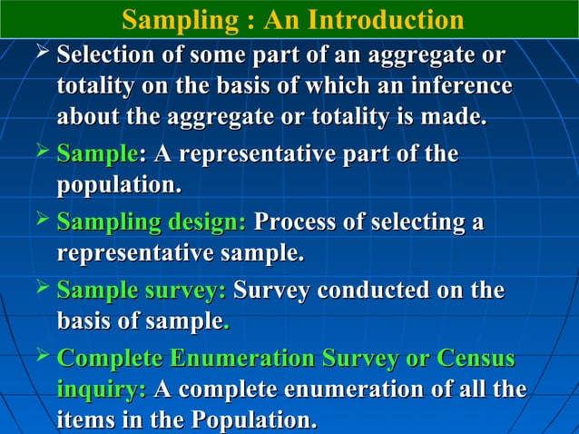 Sampling Methods In Medical Research Authorstream