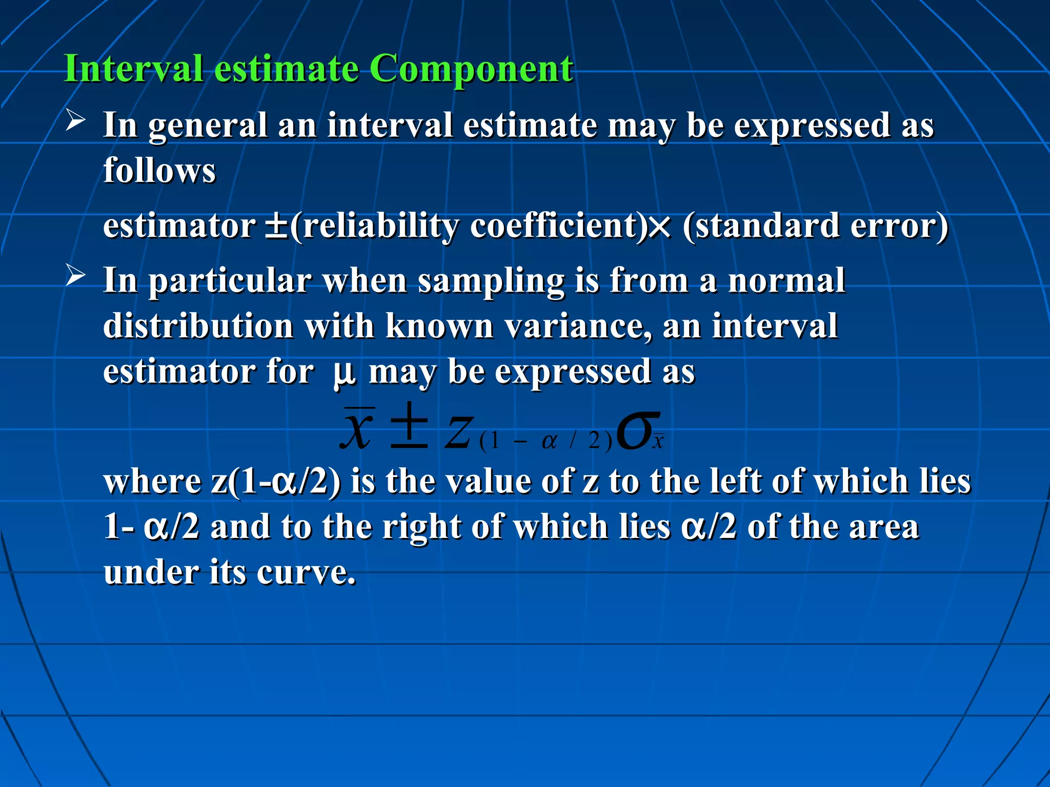 Inferential statistics-estimation | PPT