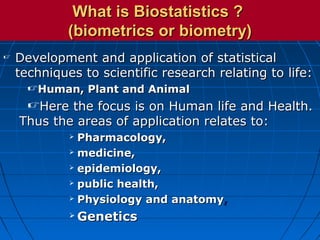 Biostatistics Concept & Definition | PPT