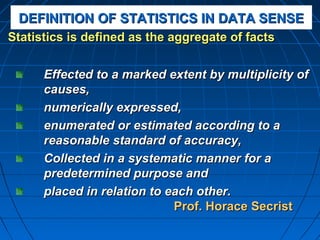 Biostatistics Concept & Definition | PPT