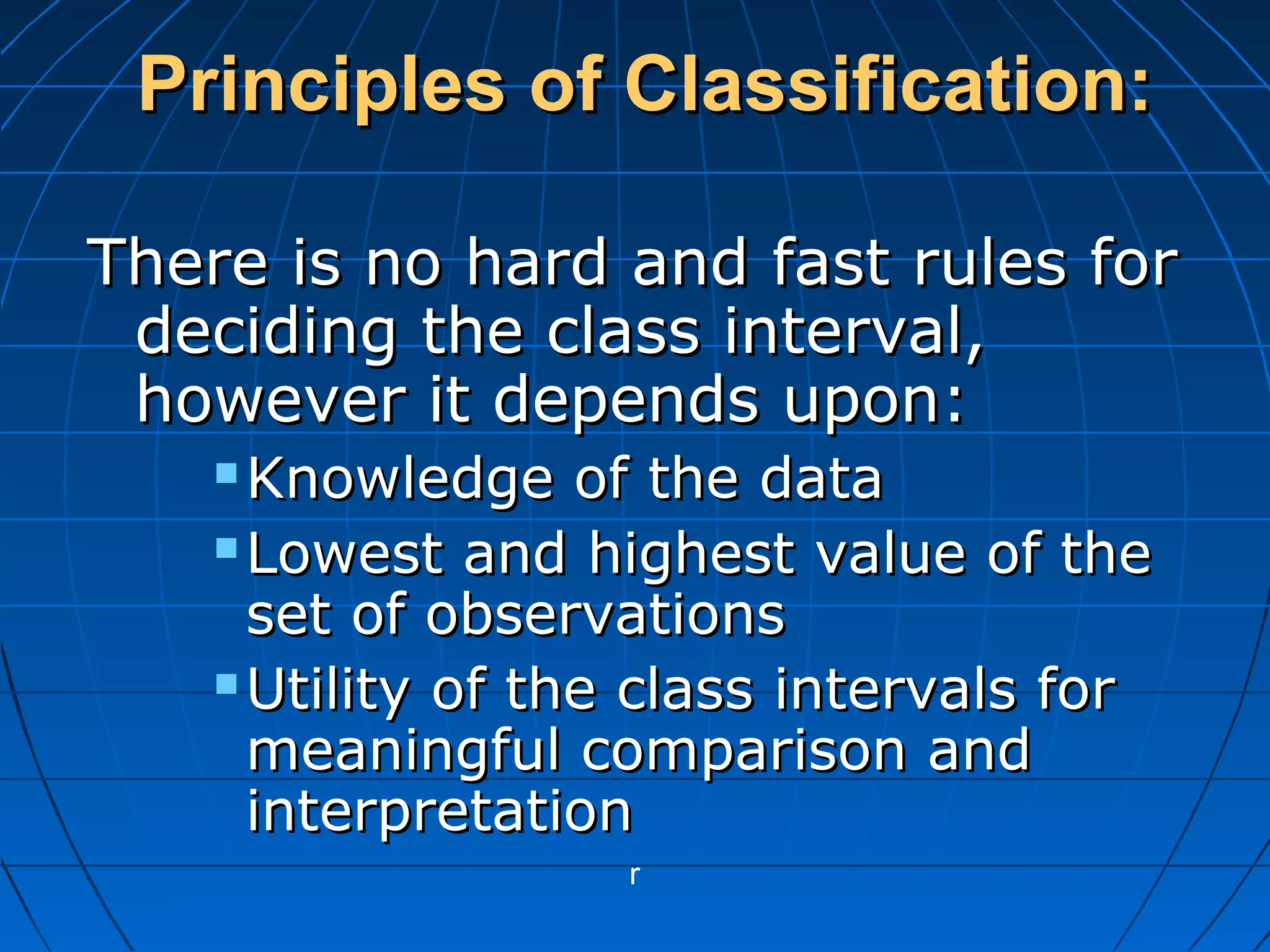 Classification & tabulation of data | PPT