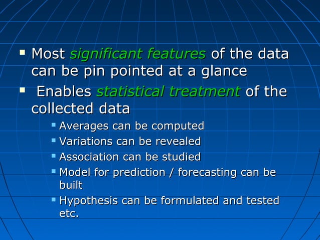 Classification & tabulation of data | PPT