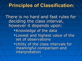 Classification & tabulation of data | PPT