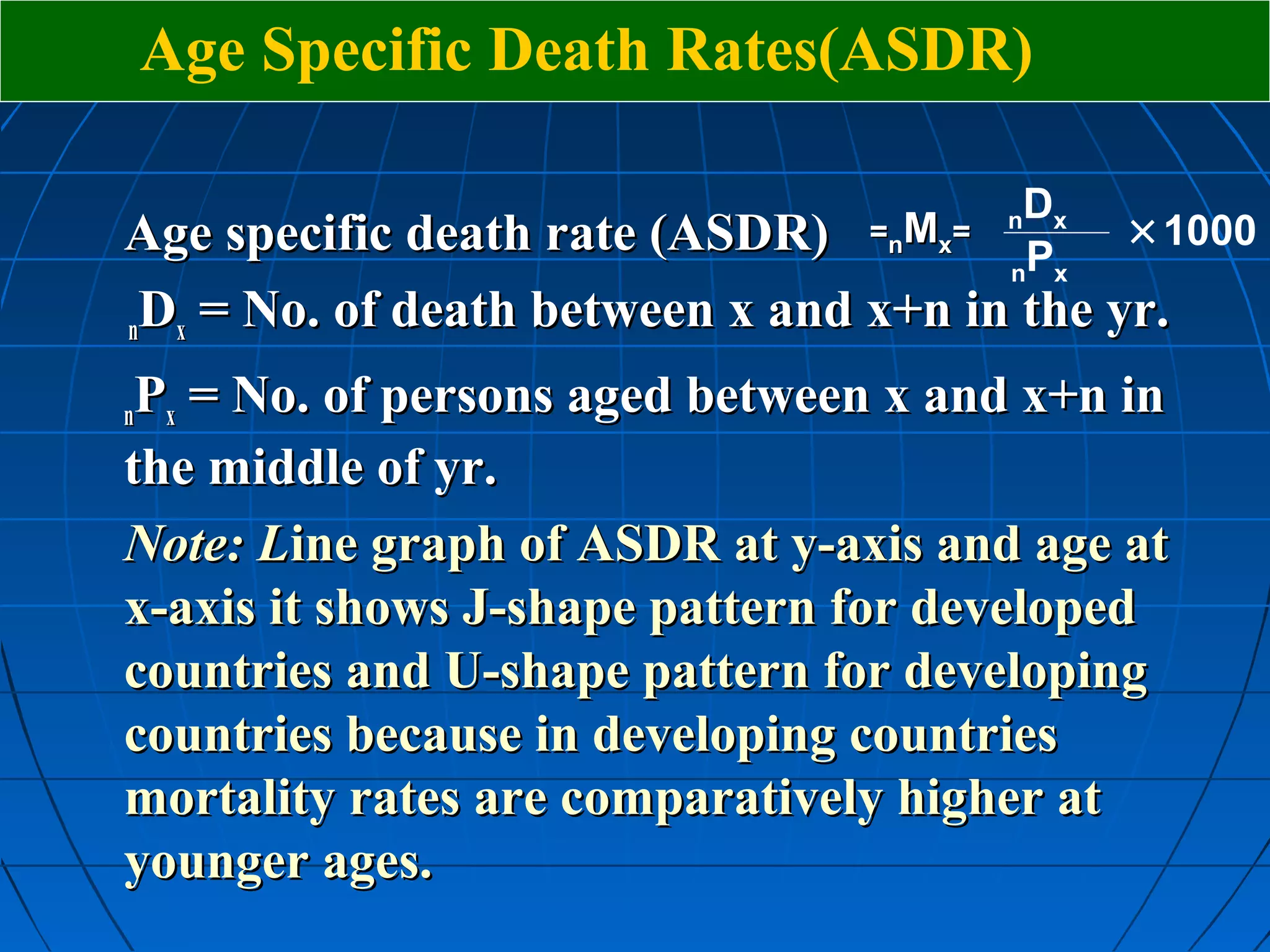 Measures of mortality | PPT