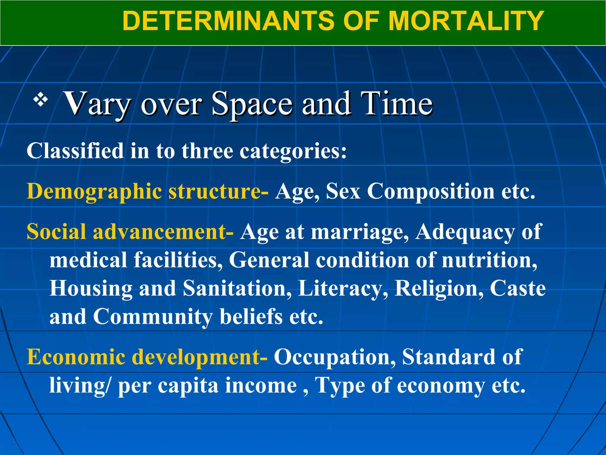 Measures of mortality | PPT