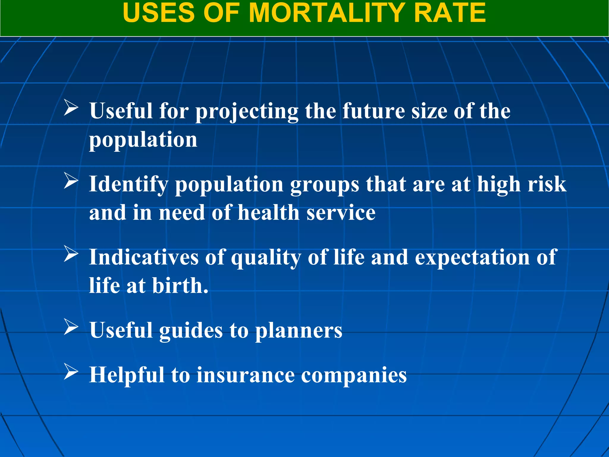 Measures of mortality | PPT