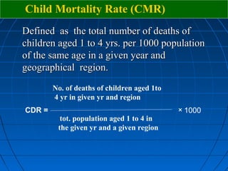 Measures of mortality | PPT