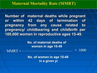 Measures of mortality | PPT