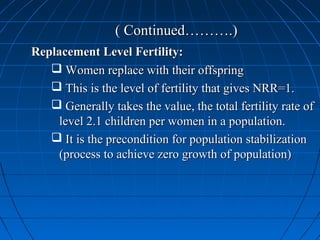 Measures of fertility | PPT
