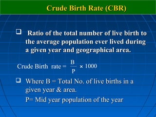 Measures of fertility | PPT