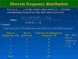 Measures of central tendency | PPT