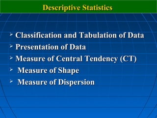 Measures of central tendency | PPT