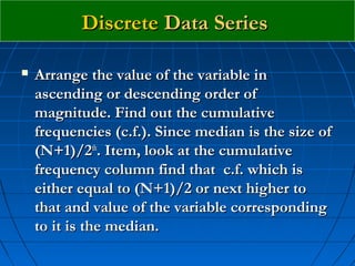 Measures of central tendency | PPT