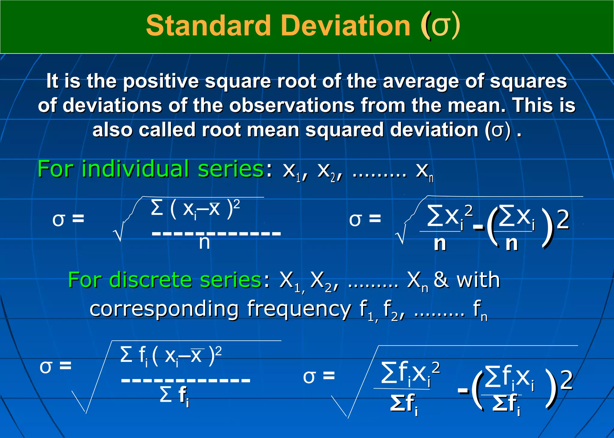 Measures of dispersion | PPT