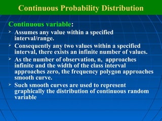 Probability concept and Probability distribution_Contd | PPT
