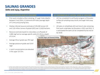 LSC Lithium (TSX-V:LSC / OTC:LSSCF) | PPT