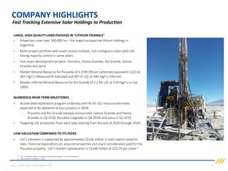 LSC Lithium (TSX-V:LSC / OTC:LSSCF) | PDF