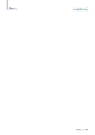 LS Cast Resin Transformer Catalogue | PDF