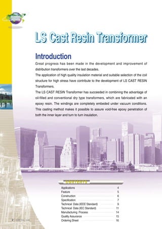 LS Cast Resin Transformer Catalogue | PDF