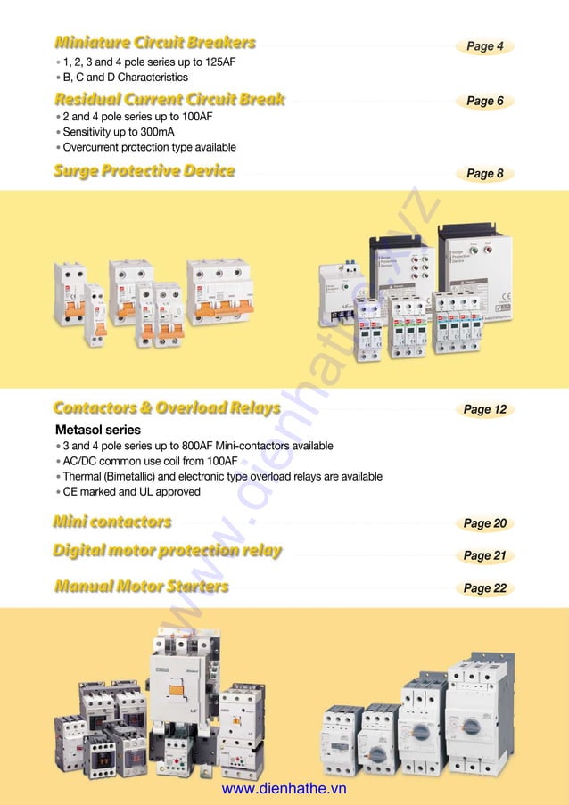 Ls catalog thiet bi dien electric products e 1108 | PDF