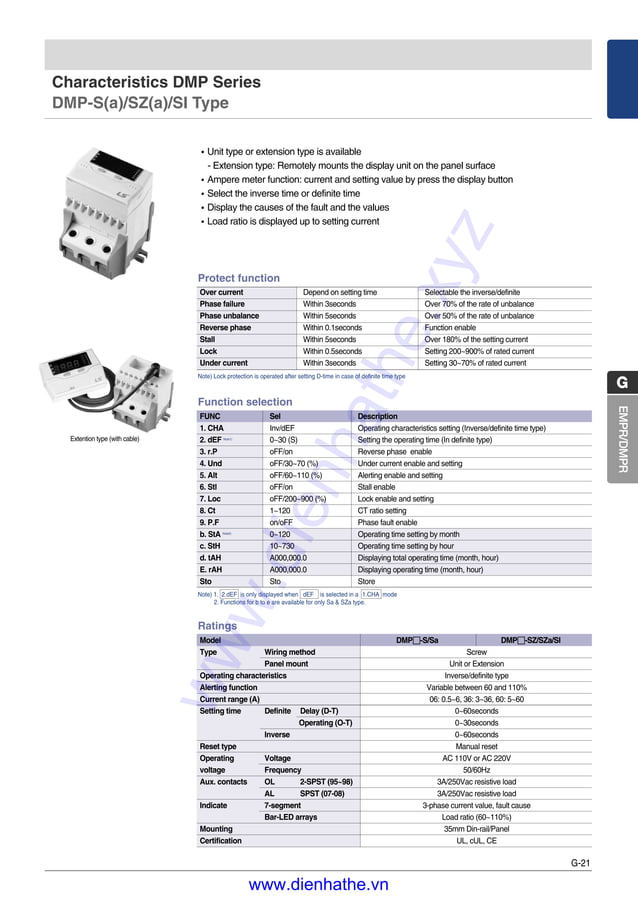 Ls catalog thiet bi dien g empr-dmpr | PDF