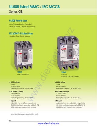 Ls catalog thiet bi dien ul mccb | PDF