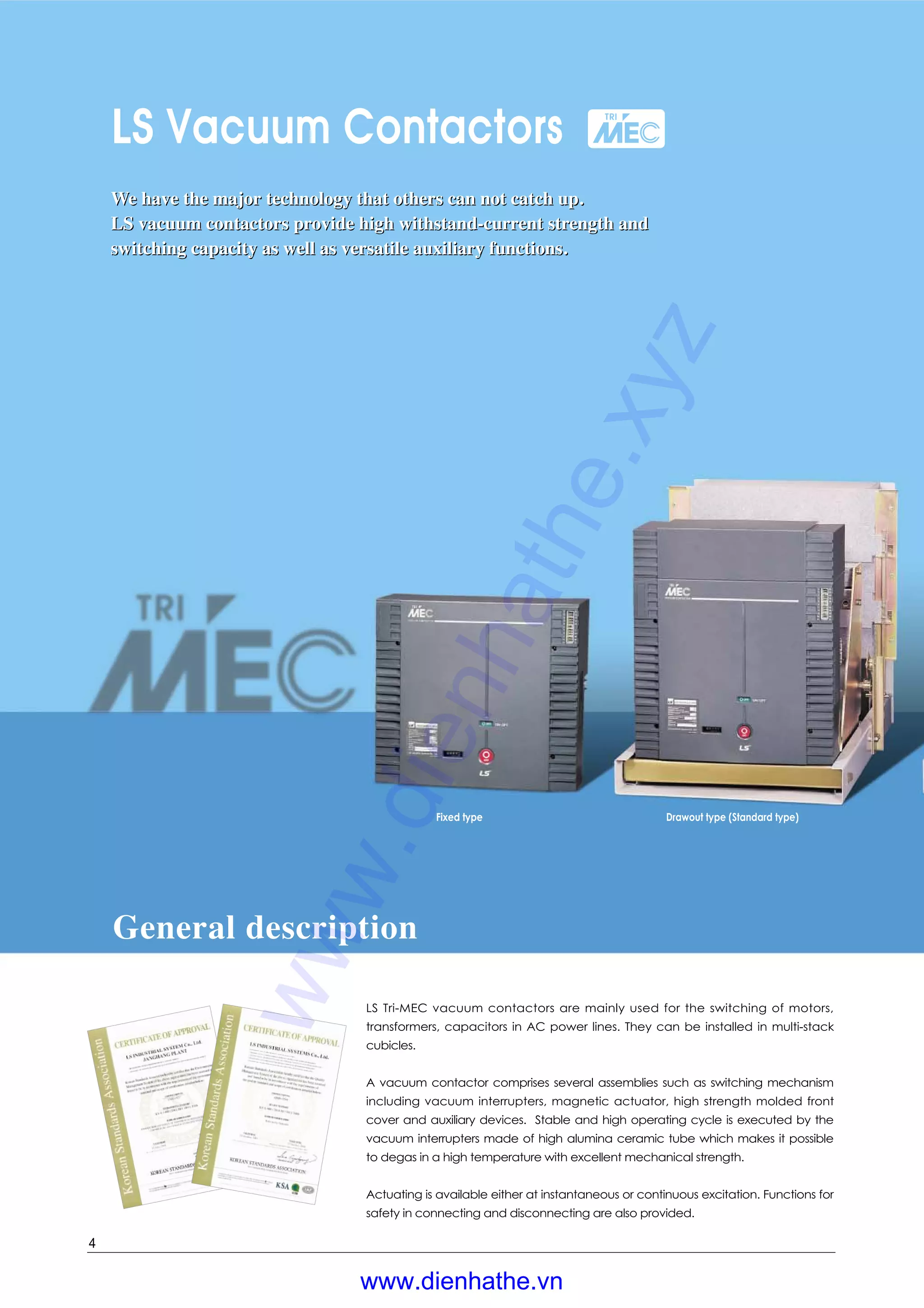 Ls catalog thiet bi dien vcs ls medium voltage-vacuum contactor ...