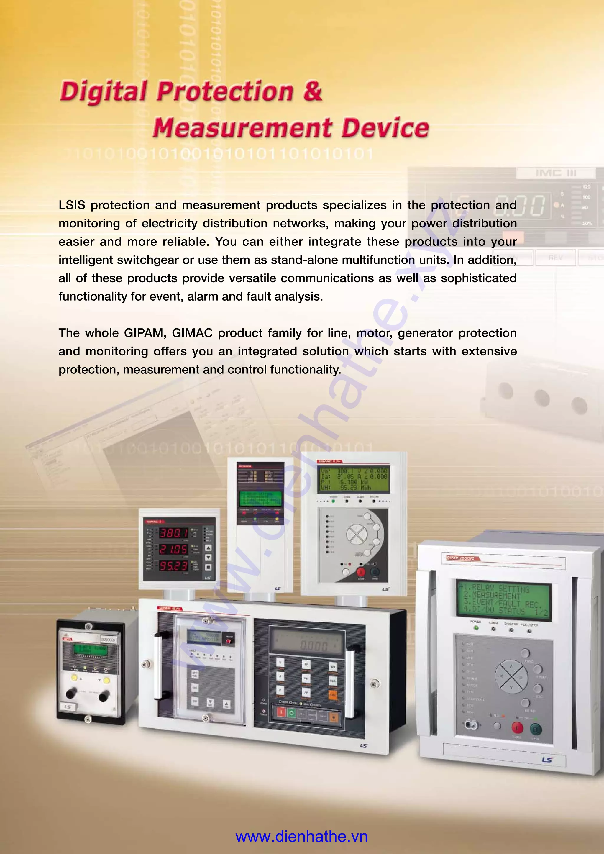 Ls catalog thiet bi tu dong digital protection & measurement device catalog_e_0901 | PDF