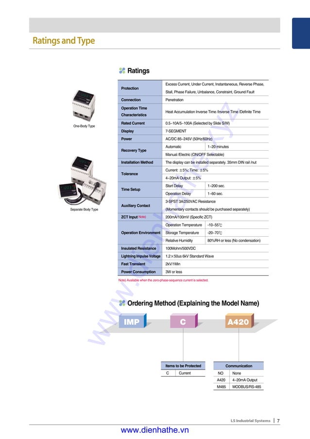 Ls catalog thiet bi tu dong imp intelligent motor_protectionrelay_e_0910 | PDF