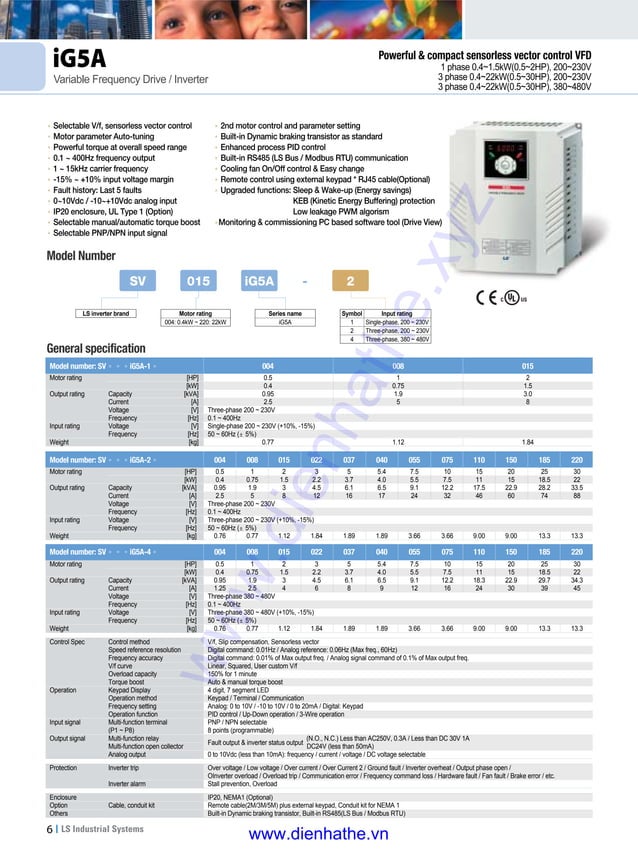 Ls catalog thiet bi tu dong inverter e_1010 | PDF