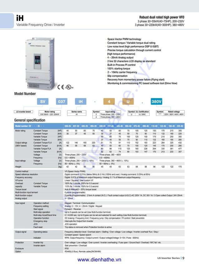 Ls catalog thiet bi tu dong inverter e_1010 | PDF