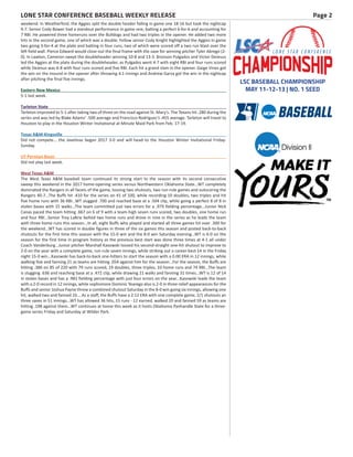 LSC Baseball Weekly Release (02/14/17) | PDF