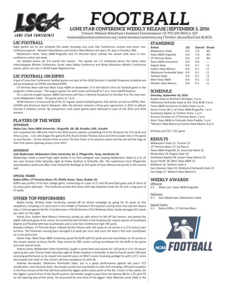 LSC Football Weekly Release (09/05/16) | PDF
