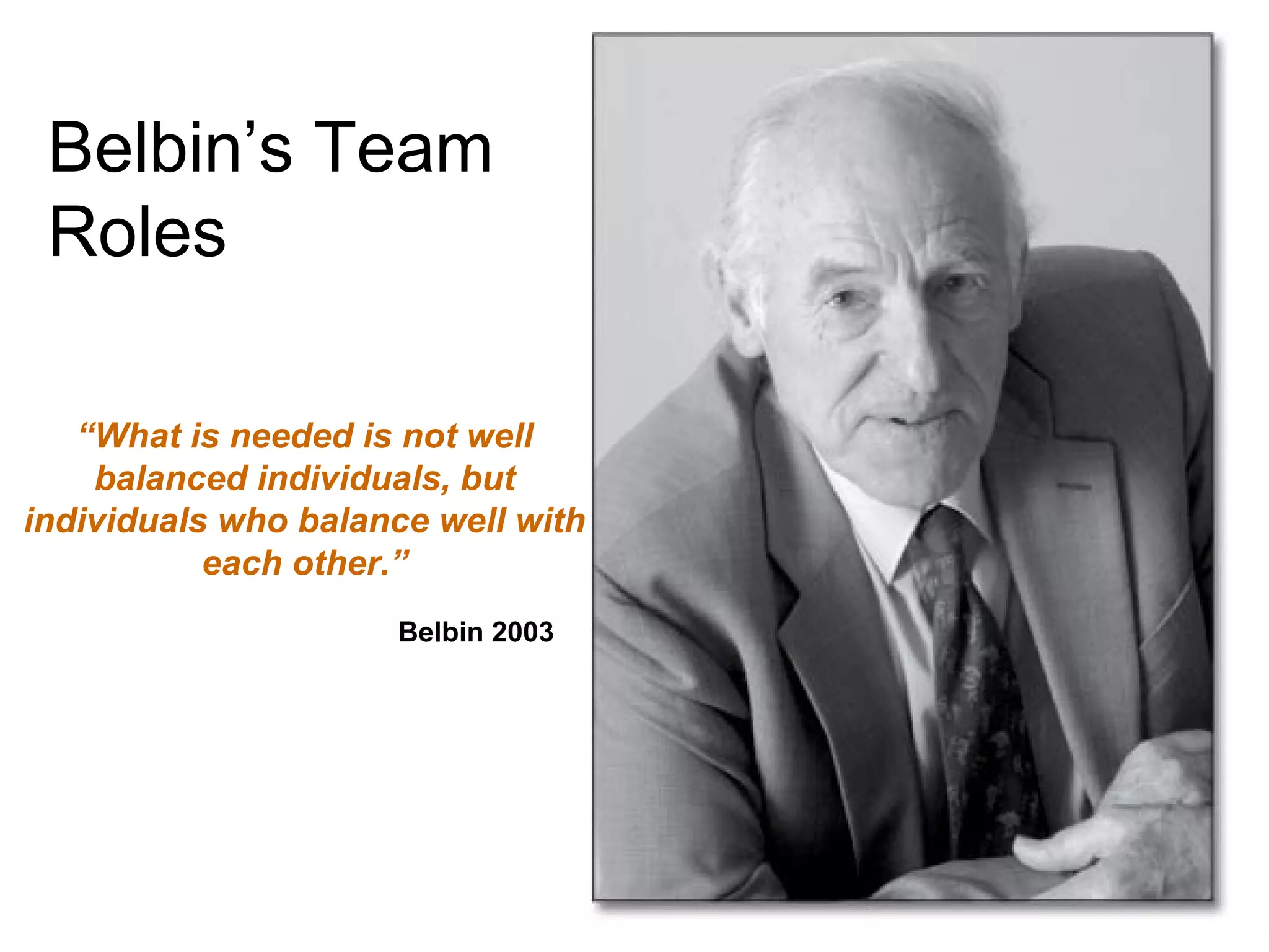 belbins team roles | PPT
