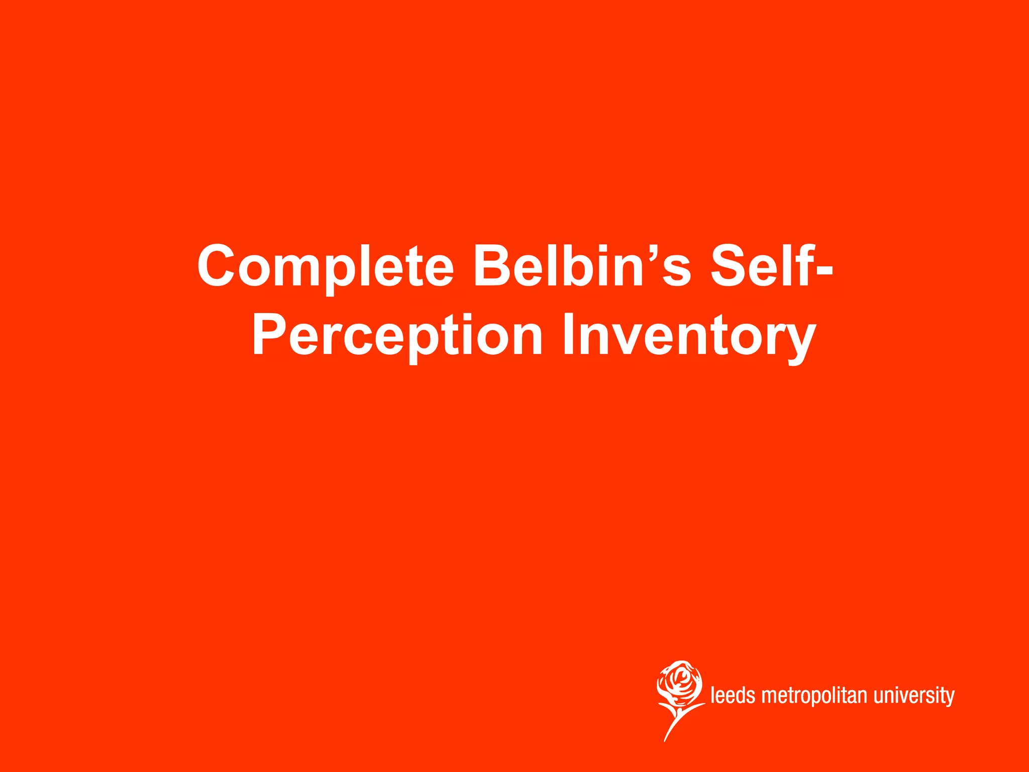 belbins team roles | PPT