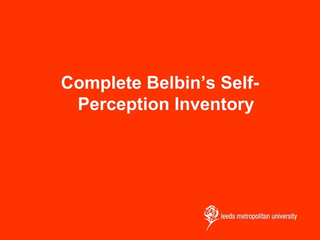 belbins team roles | PPT