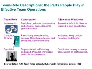 Team Roles At Work