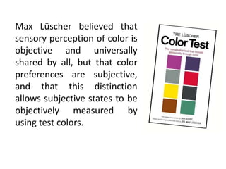 Lüscher color test | PPTX