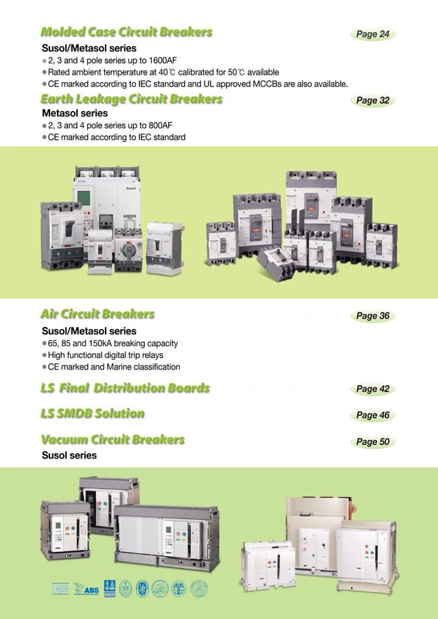 LS Circuit Breaker Catalogue | PDF | Home Appliances | Home & Garden