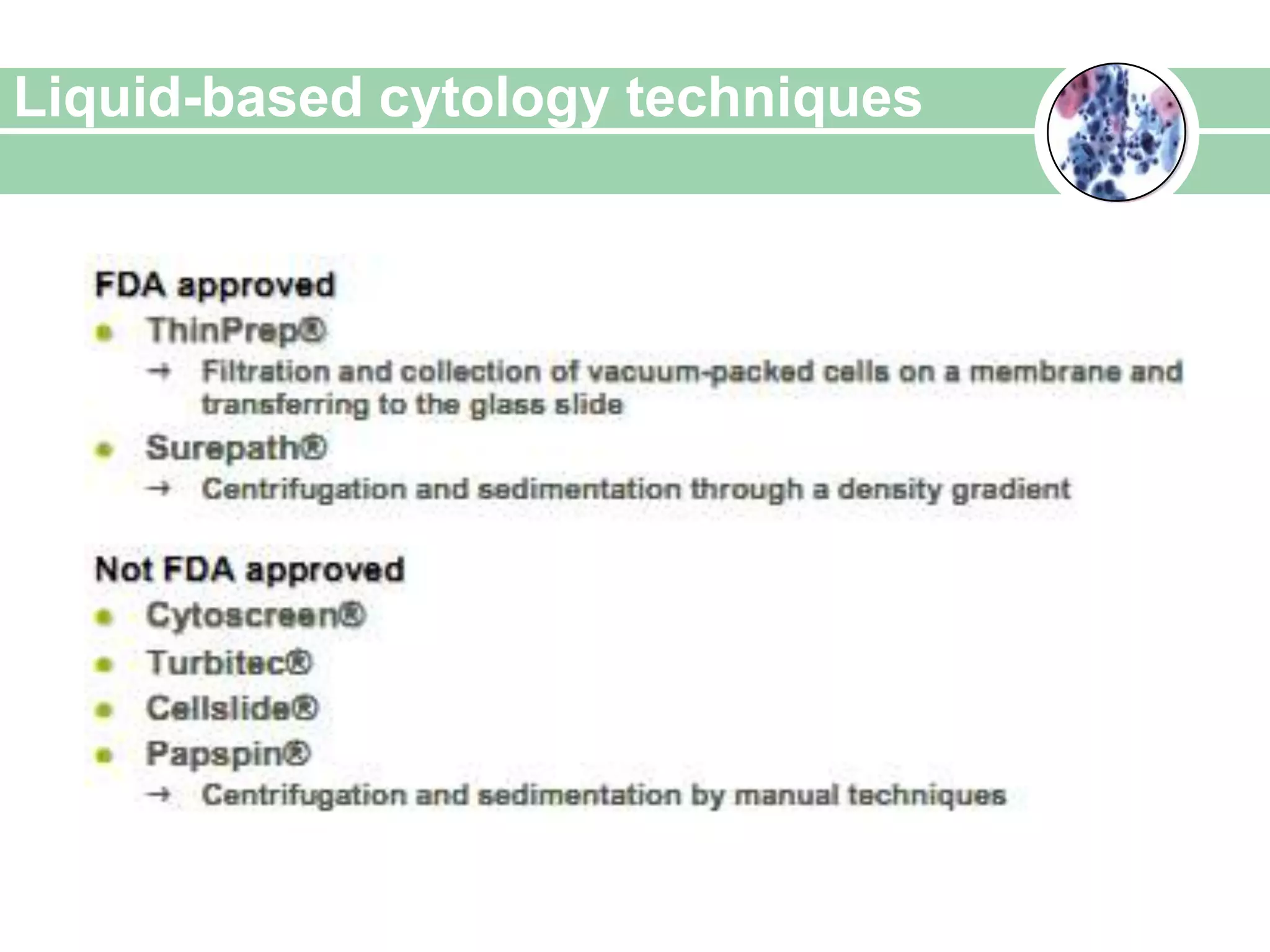 Laser scanning cytometry and liquid based cytology | PPTX