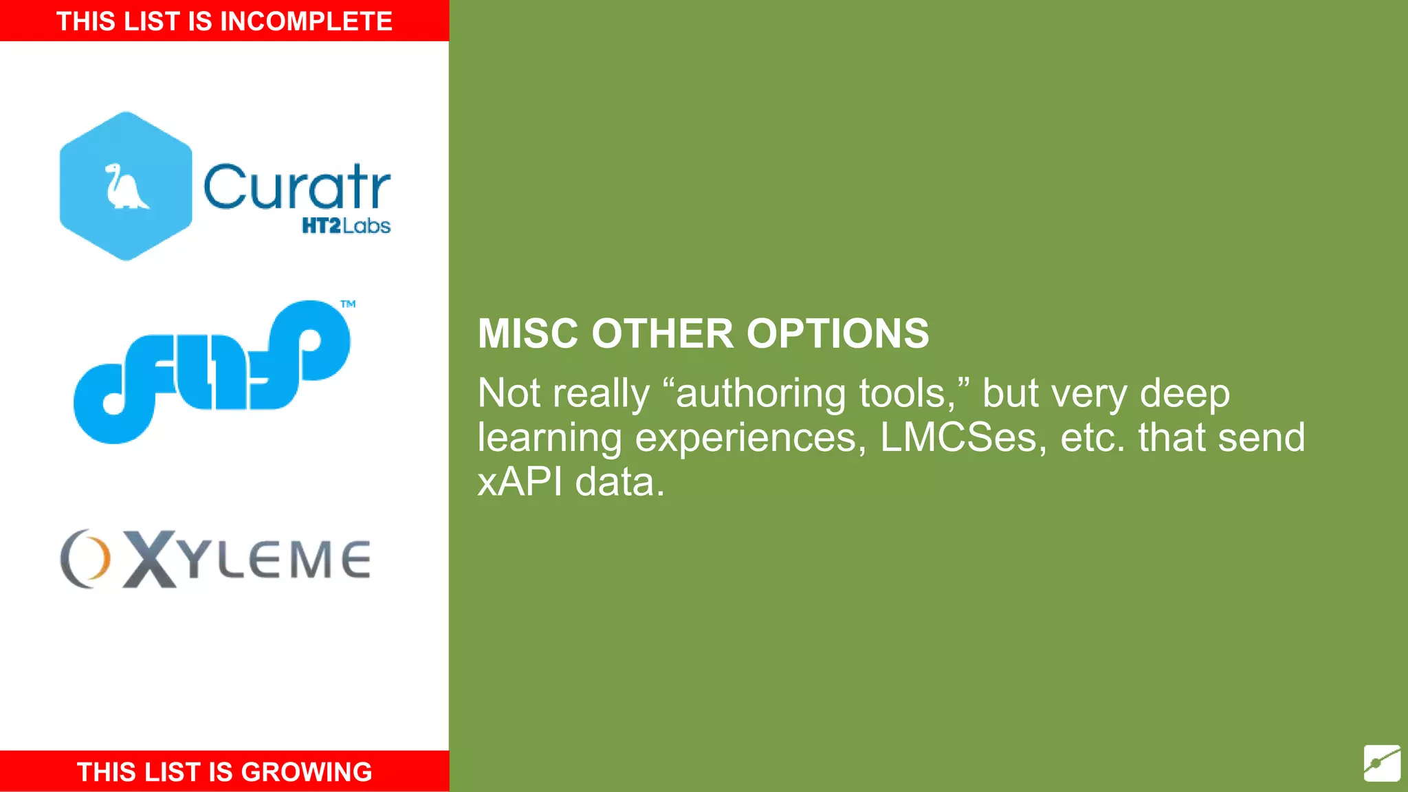 LSCon 407 Building the xAPI Learning Ecosystem of Your Dreams | PPT