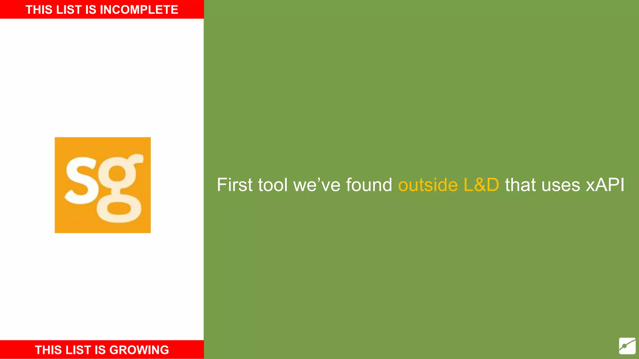 LSCon 407 Building the xAPI Learning Ecosystem of Your Dreams | PPT