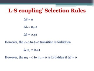 LS coupling | PDF