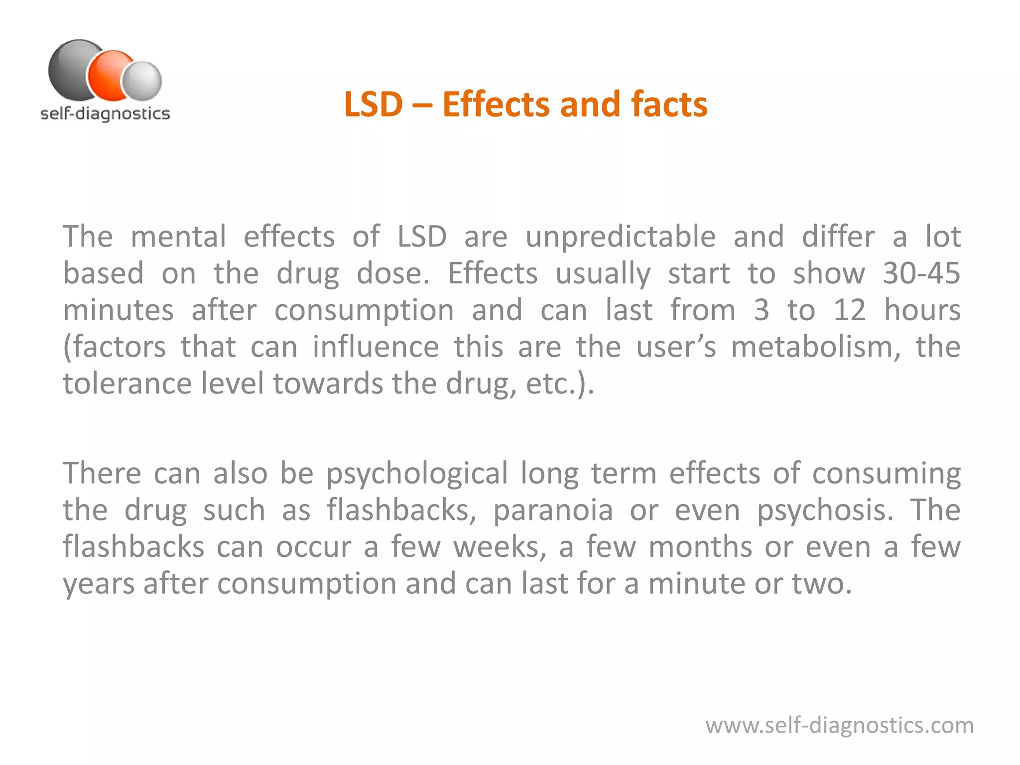 LSD - effects and facts | PDF