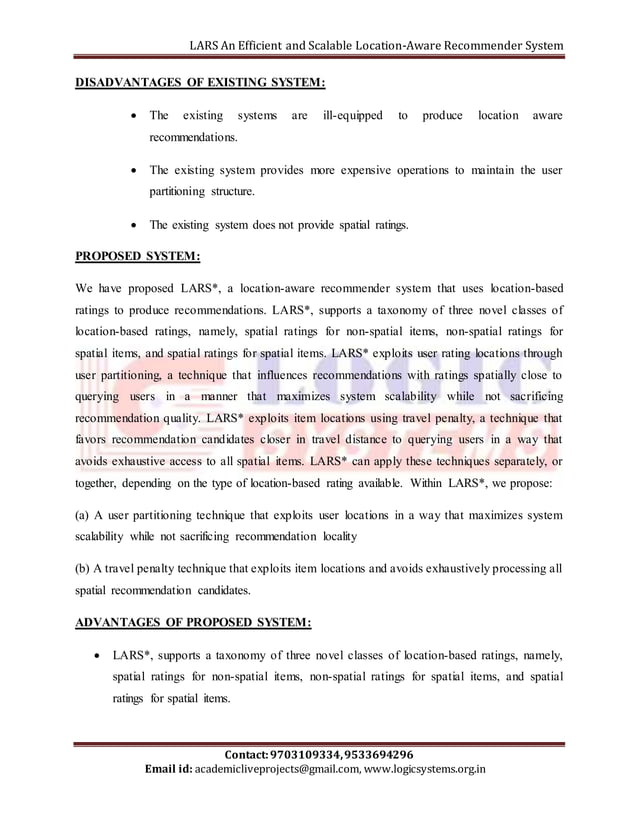 Lars An Efficient And Scalable Location Aware Recommender System Docx
