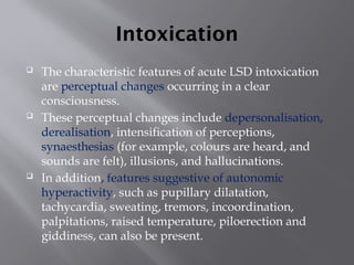 LSD & Barbiturate Use Disorder- Psychoactive Substance Use Disorder | PPT